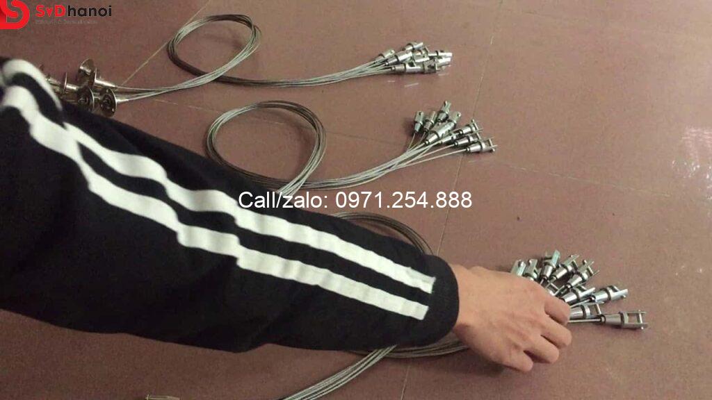 Bộ kit lắp sẵn dây cáp treo tranh, treo biển thả trần giá rẻ